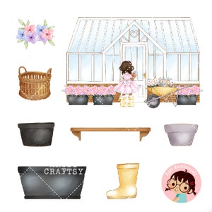 Spring Garden Clipart Collection, Digital Clipart, Printable, Instant ...