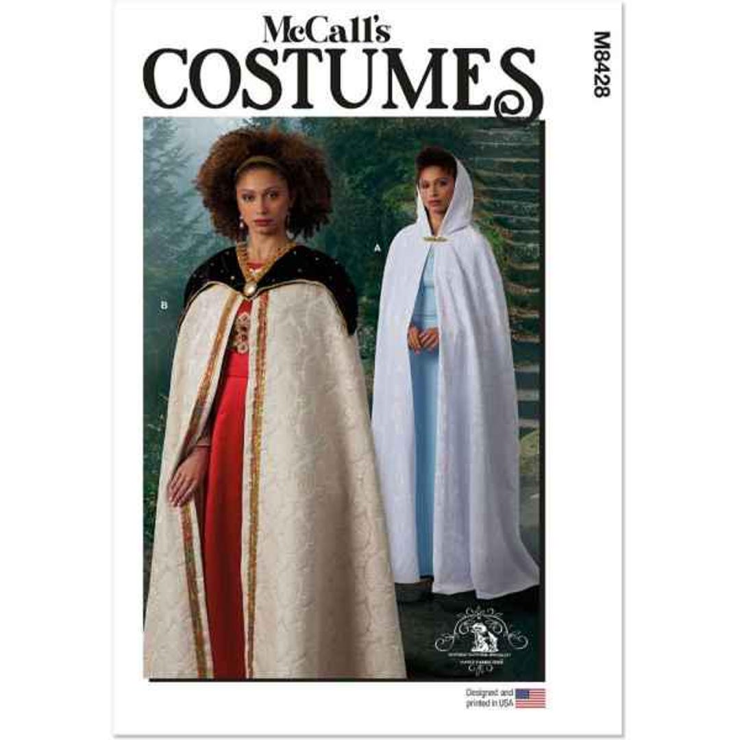 Cape Woman Costume, Sewing Pattern, Royal Hooded Capelet, Queen ...