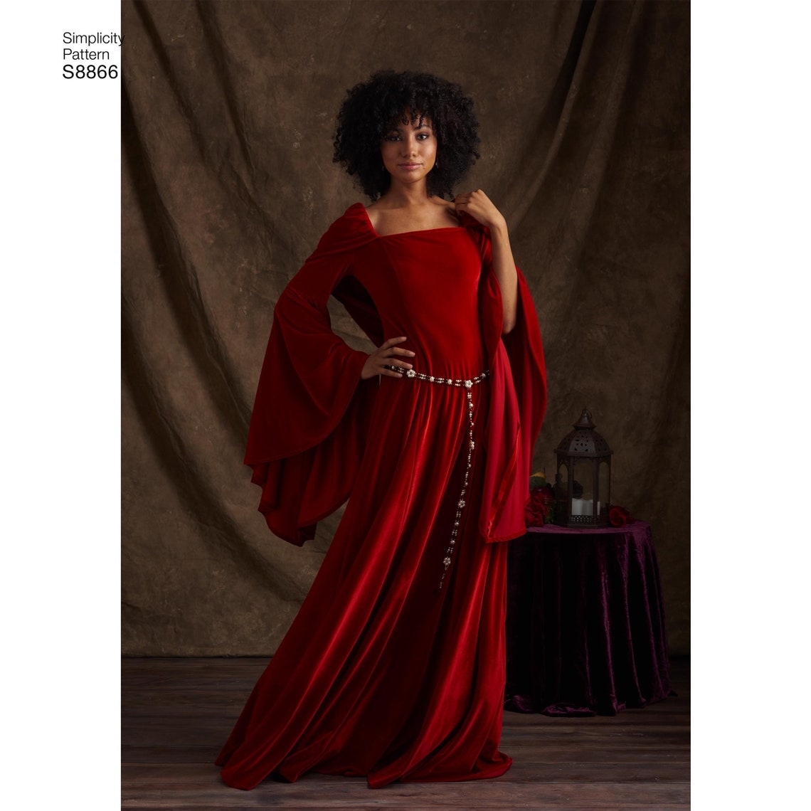 Cosplay Womens Costume, Sewing Pattern, Royal Dress With Hood, Queen ...