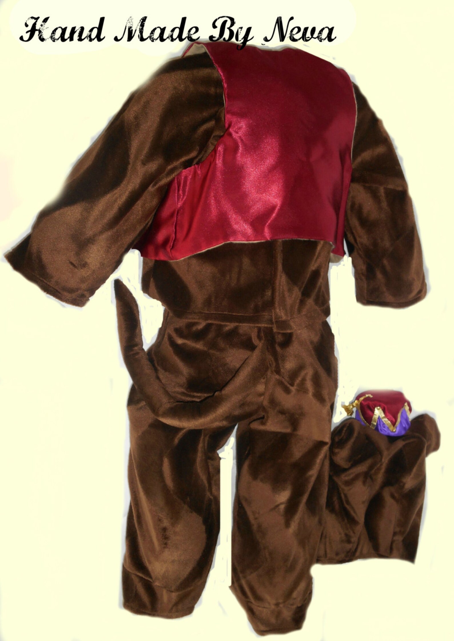 Aladdin Abu Costume Monkey Costume Boy or Girl Furry Minky | Etsy