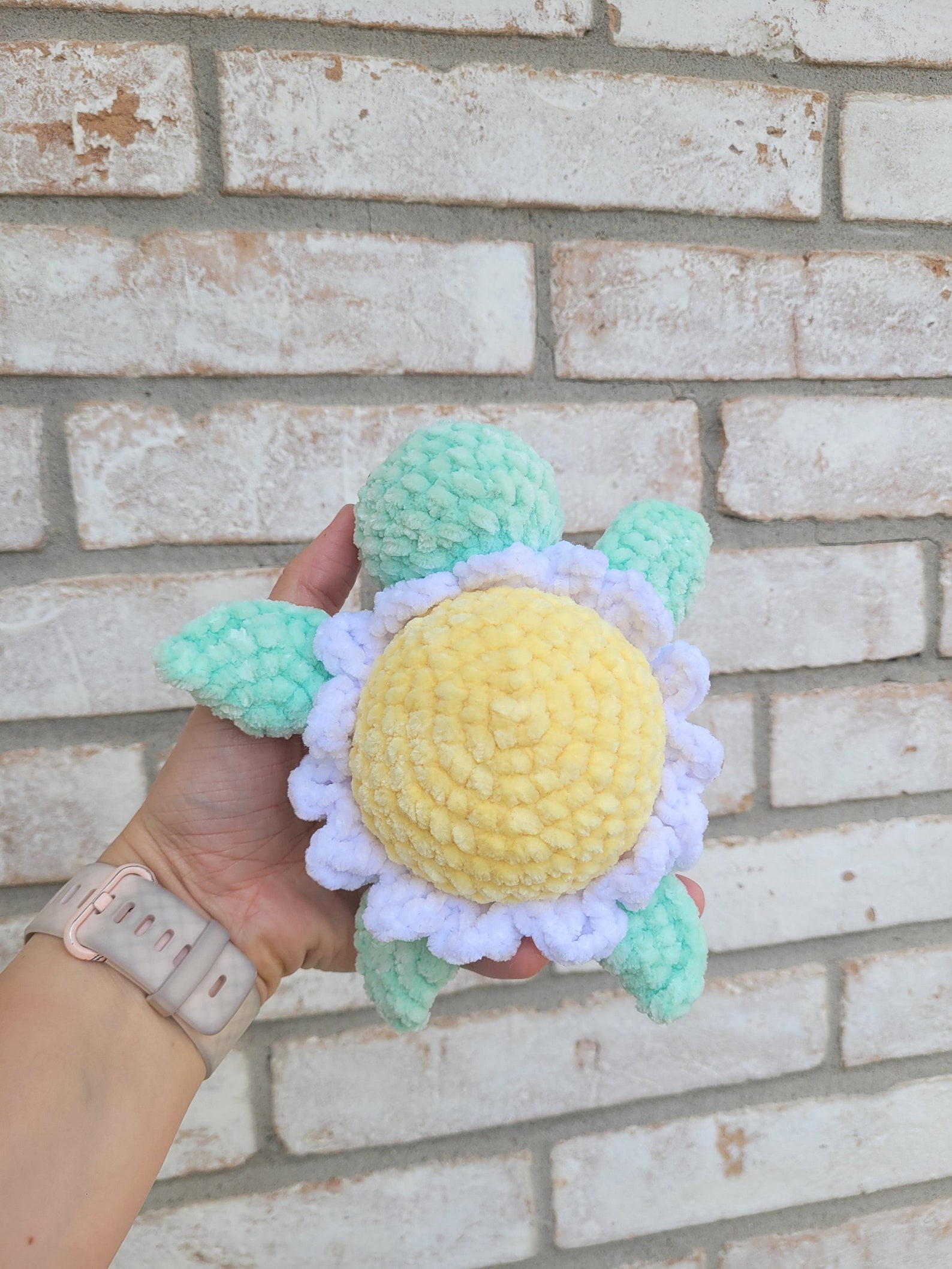Turtle Plushie Sunflower Turtle Reptile Animal Toy Crochet Turtle Gifts ...