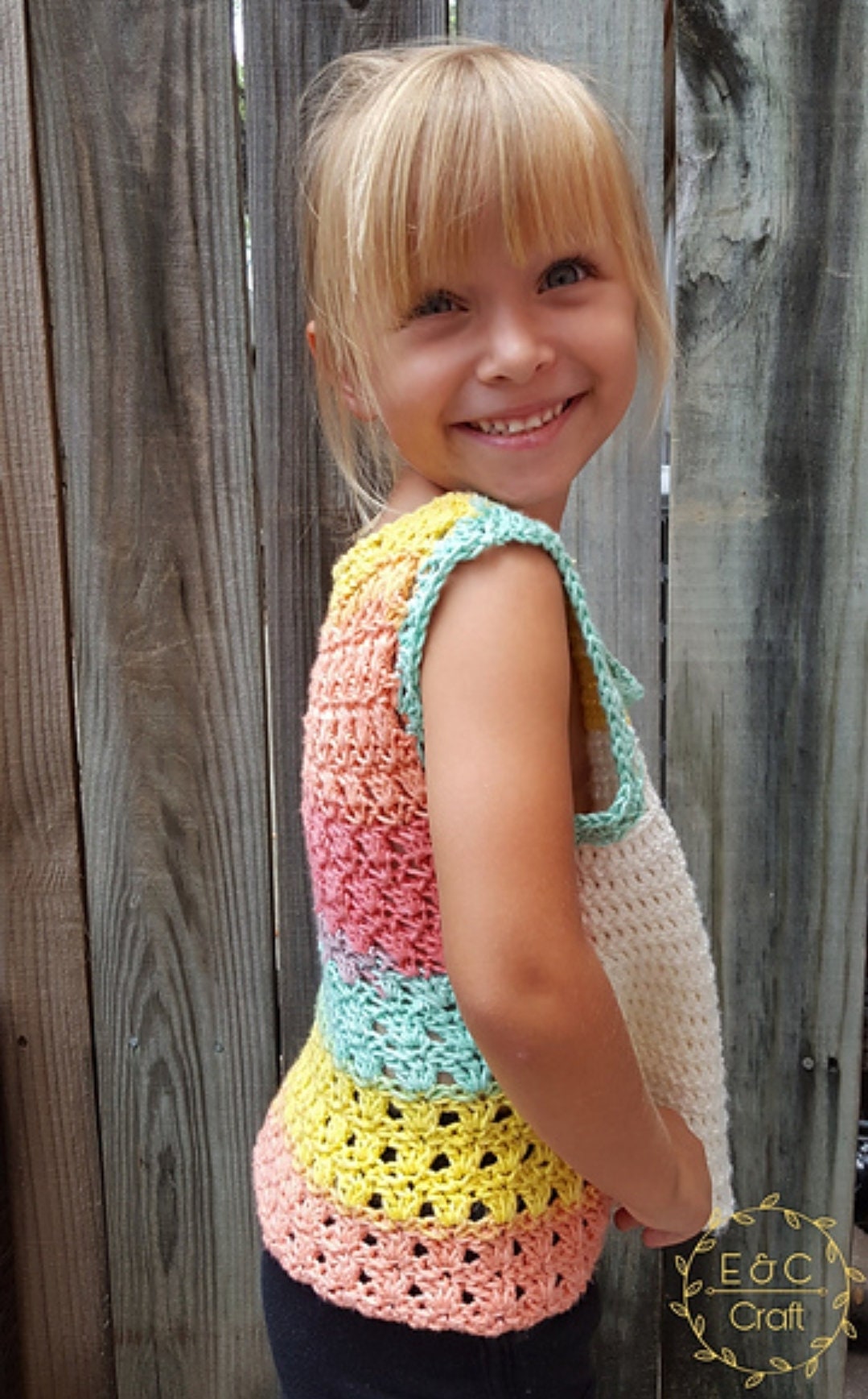 Crochet Time Out Tank Pattern Digital Download Crochet Pattern for Kids ...