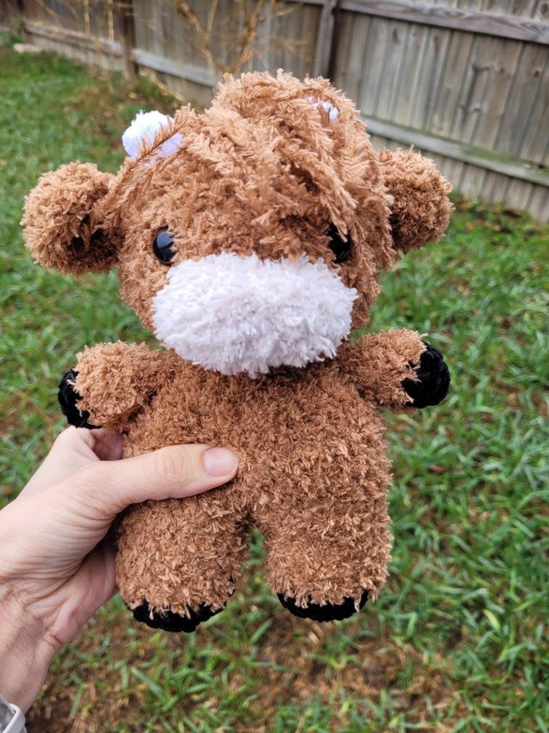 Cow Plushie Cow Farm Animal Toy Crochet Cow Gifts for Kids - Etsy