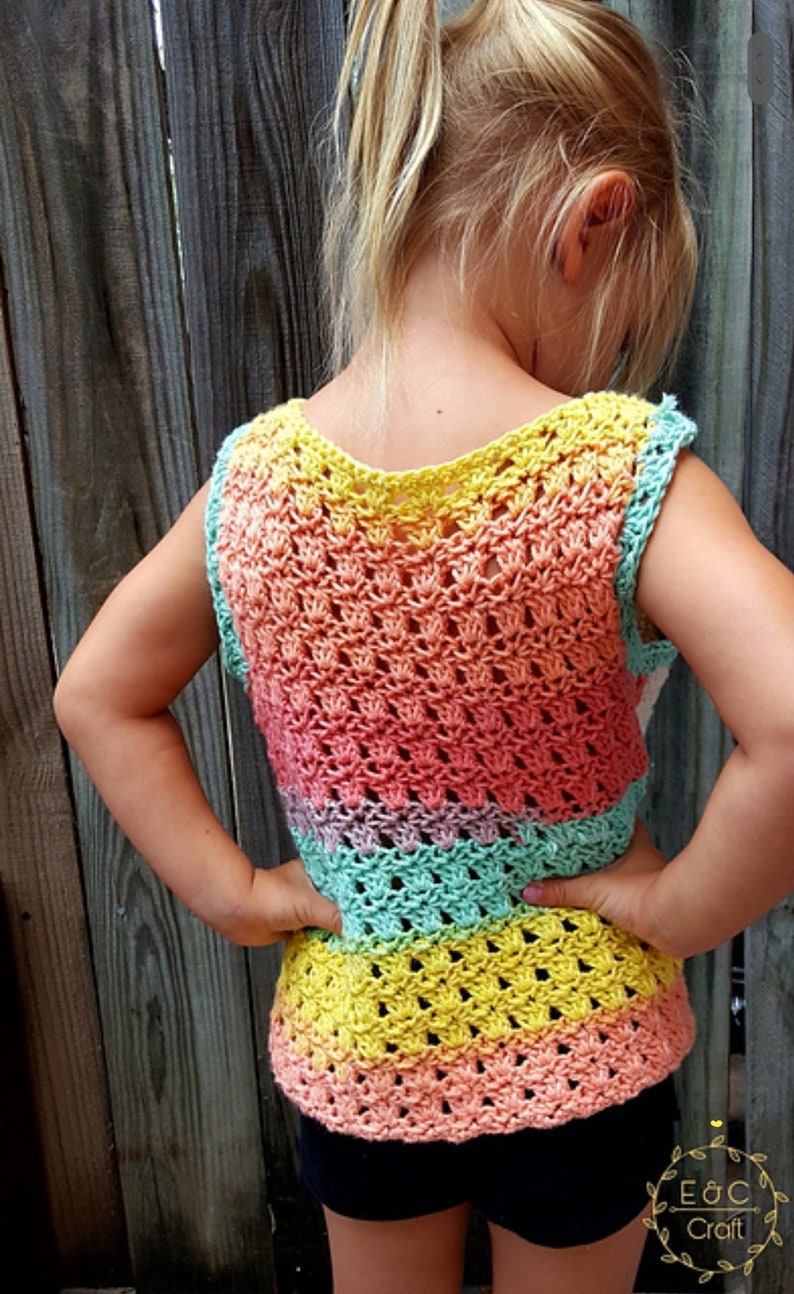 Crochet Time Out Tank Pattern Digital Download Crochet Pattern for Kids ...