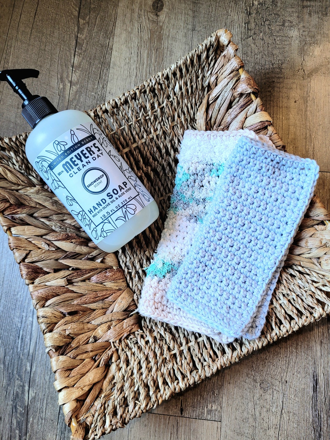 Crochet Basic Washcloth Pattern for Beginner Friendly Crochet Washcloth ...