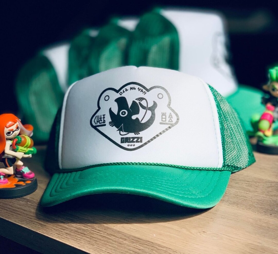Splatoon Inspired Grizzco Mr Grizz Splatoon Employee Cap - Etsy