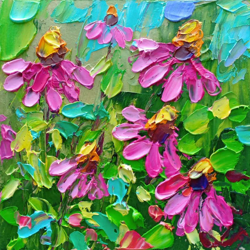 Daisy Painting - Etsy