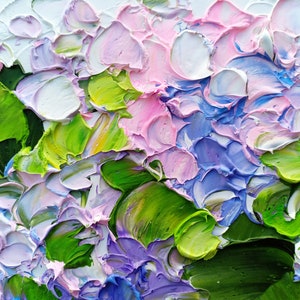 Hydrangea Painting Flower Original Art 8x8 Abstract Floral ...