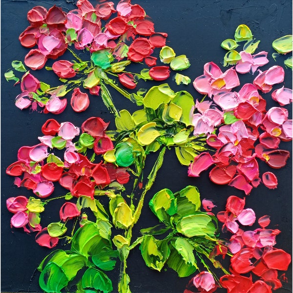 Geranium Painting - Etsy