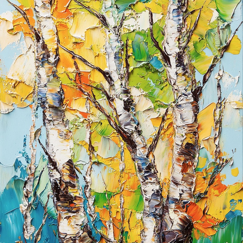 Aspen Tree Painting - Etsy