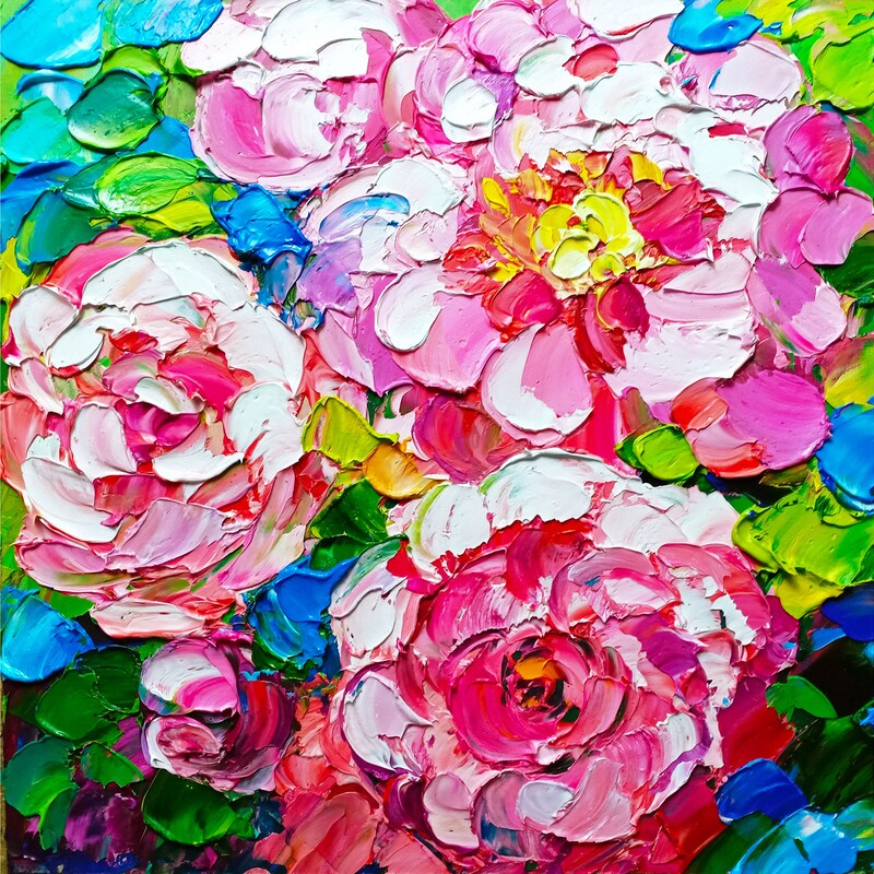 Impressionist Roses - Etsy