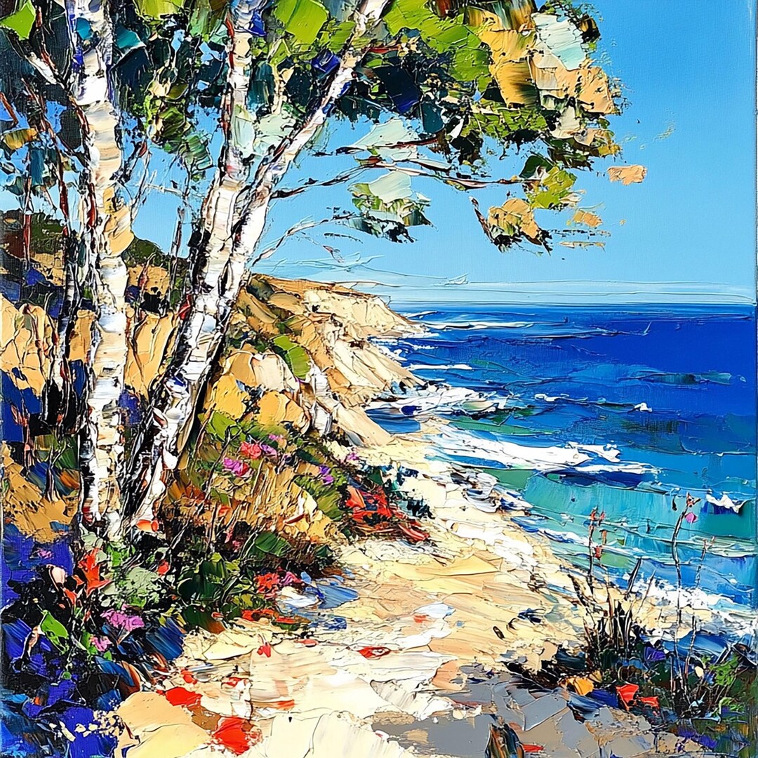 Michigan Painting Impasto Original Art Sleeping Bear Dunes Artwork ...