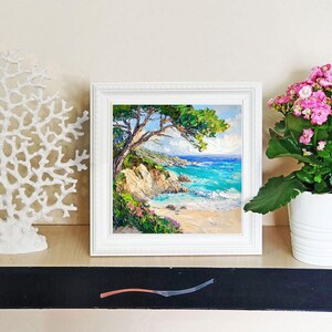 Carmel Beach Painting Seascape Original Art Monterey Abstract Landscape ...