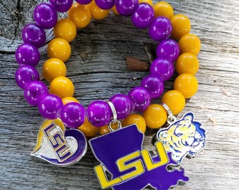 Lsu Bracelet - Etsy