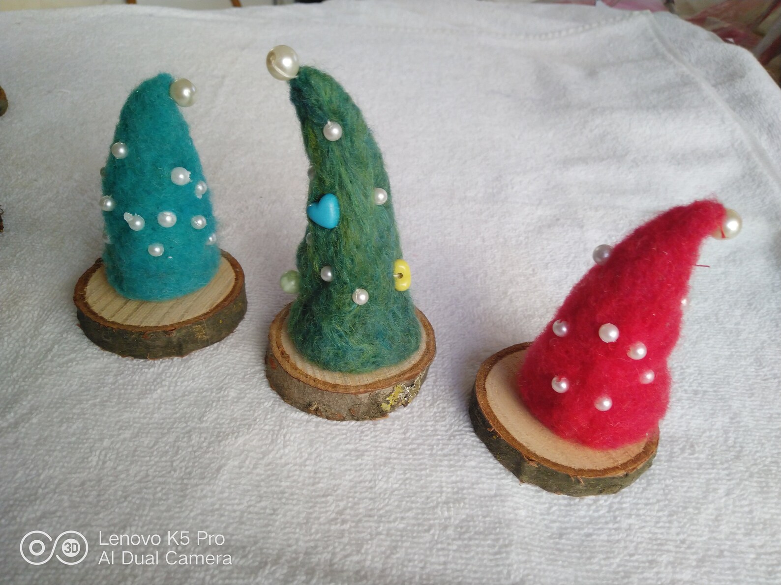 Christmas Wool Tree Set of 7 Felt Trees Home Decor - Etsy