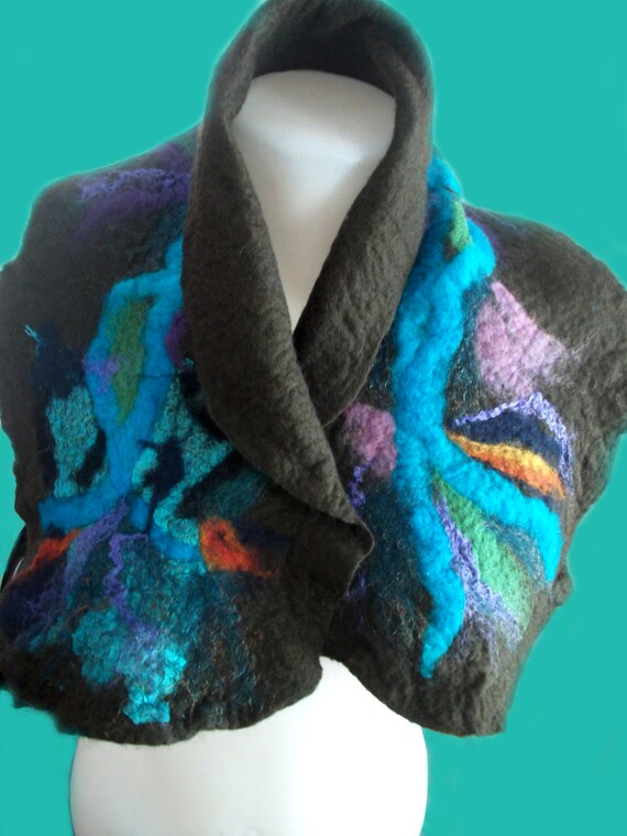 Colorful Wool wrap Sweater wrap Wool vest Blanket wrap wool | Etsy