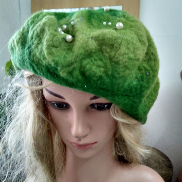Felt Beret - Etsy