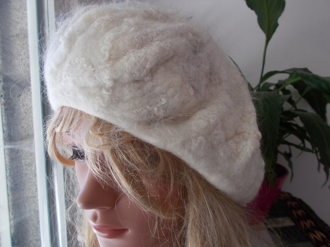 Felt Beret Felt Wool Beret Handmade Beret French Beret - Etsy