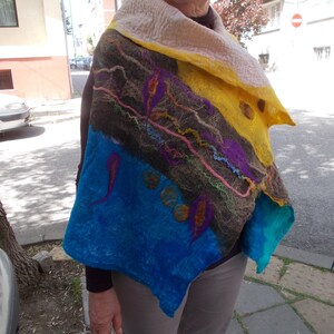 Felted Reversible Seamless Vest FOUR IN ONE, Wet Felted, Woman Clothing ...