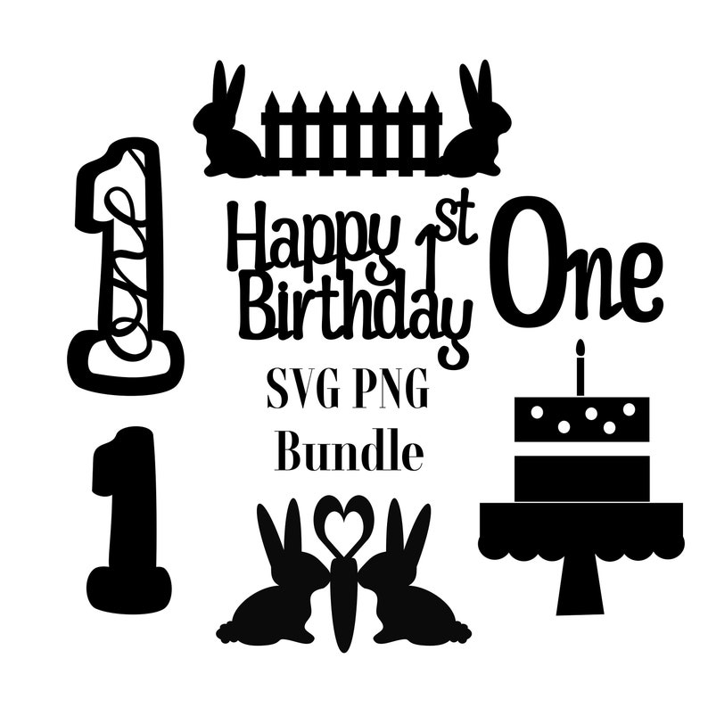 First Birthday SVG 1st Birthday Cut Files for Cricut 1st - Etsy