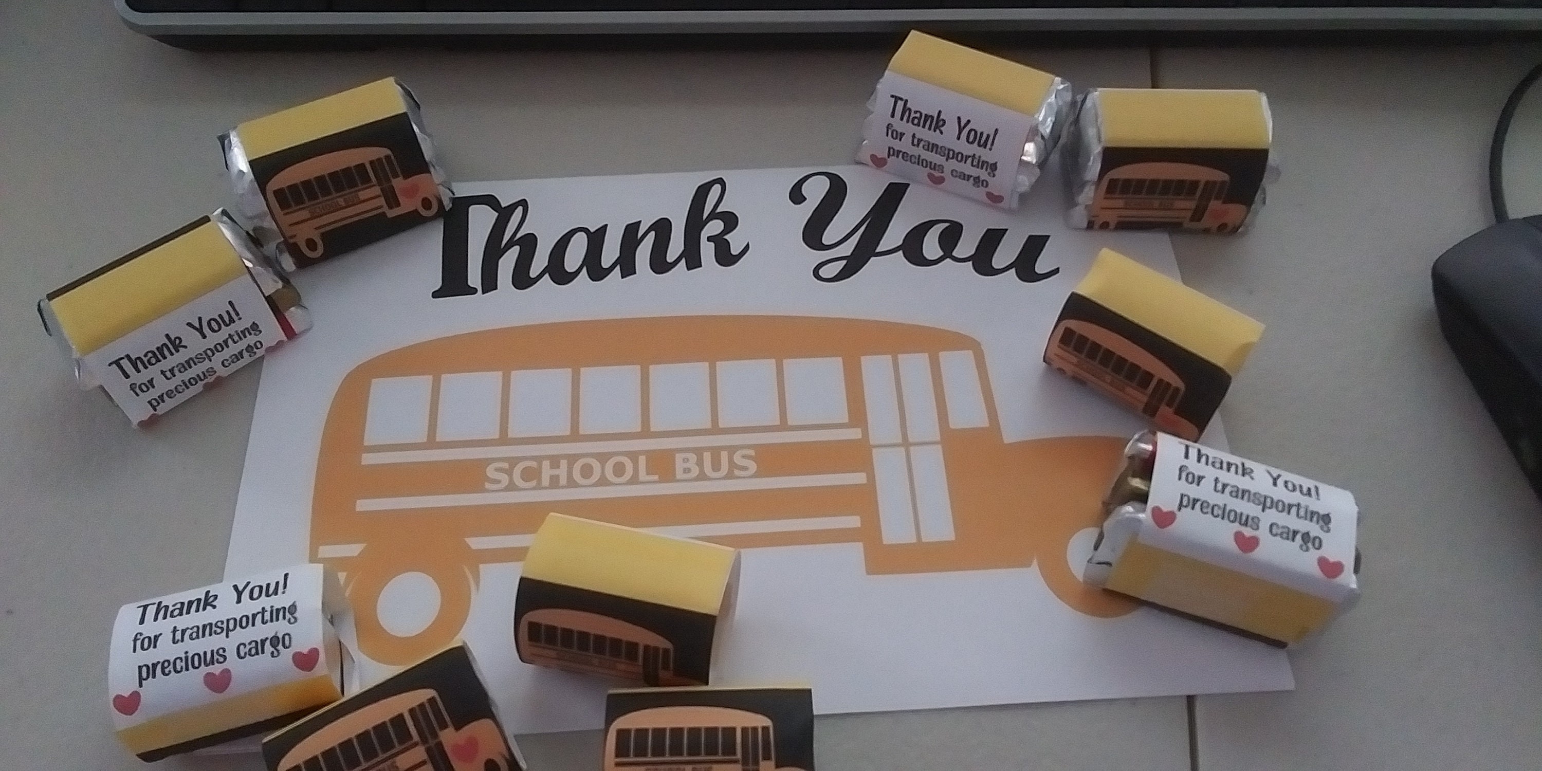 Bus Driver Appreciation Printable Bundle Printable School Bus Thank You ...