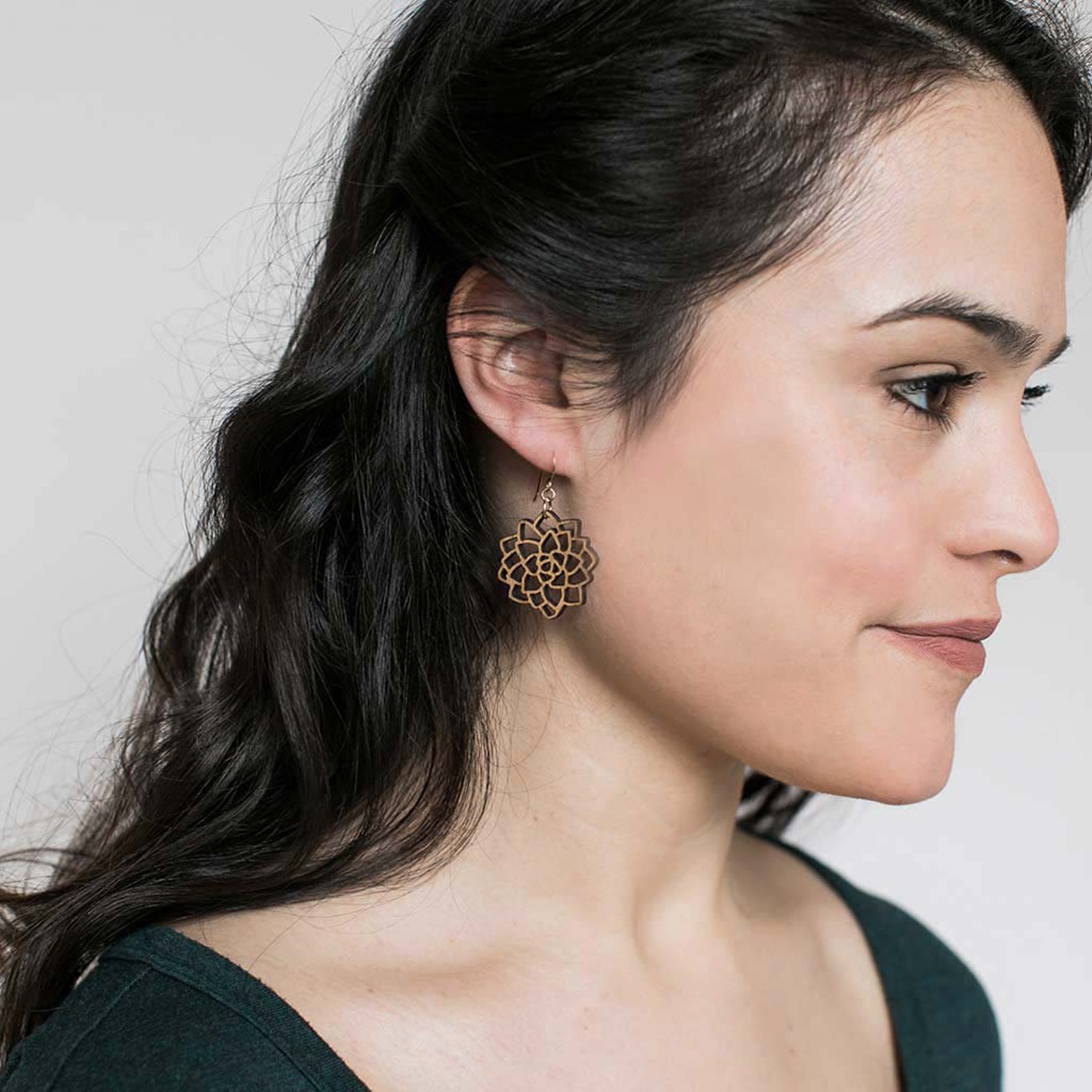 Boho Wood Earrings Natural Wood Earrings Nature Jewelry Etsy