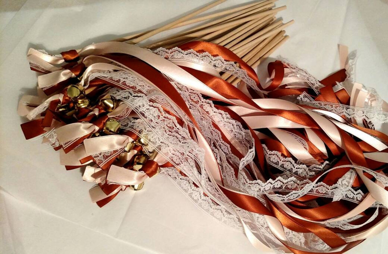 50 Wedding Wands Ribbon Wands Ceremony Exit Ribbon Wand - Etsy