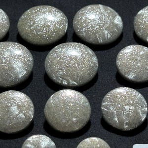 Covered Buttons, Silver Glitter Vinyl 1" & 5/8", Fashion Buttons - Etsy