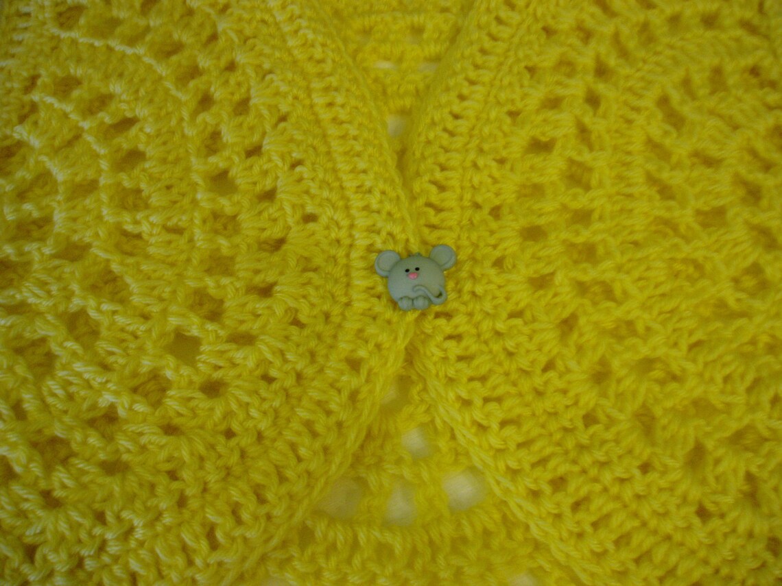Lightweight Yellow Girl's Sweater Vest Baby Size 18mo - Etsy