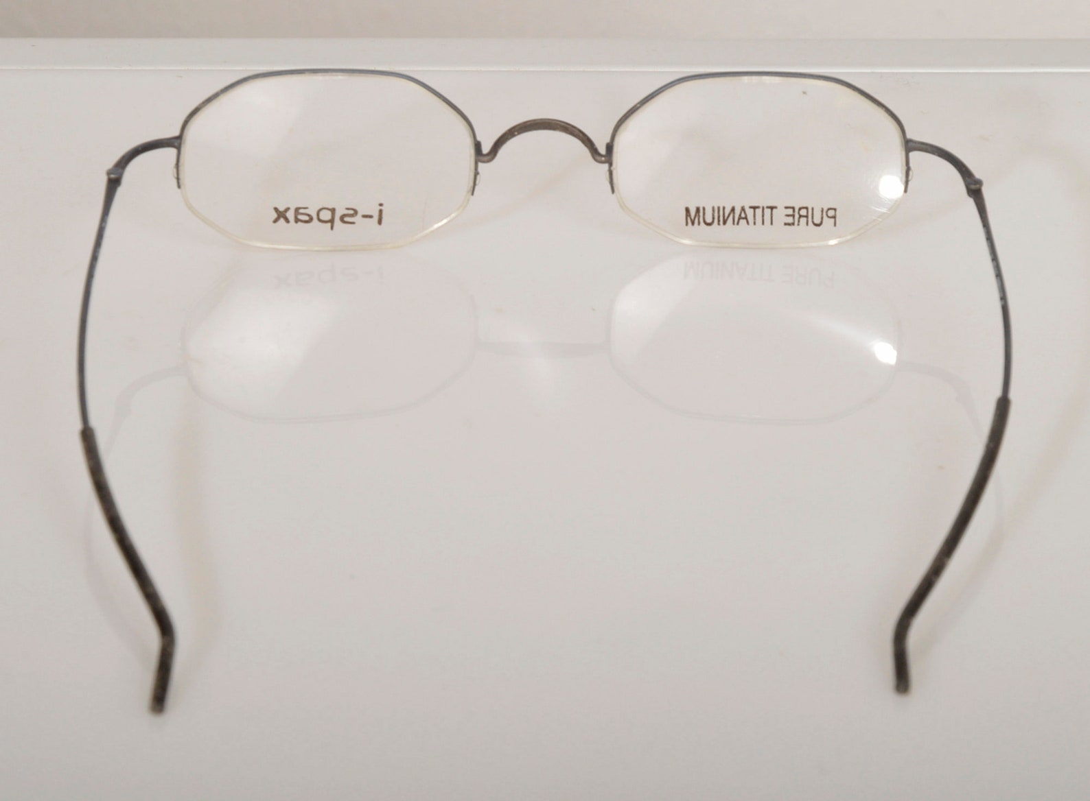 Vintage i-SPAX TITANIUM FRAME Eyewear Blue Half Rimless | Etsy