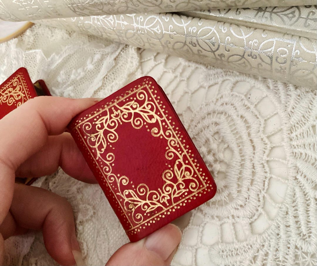 Antique Little Red Leather Book Shaped Matchbox, Match Box - Etsy