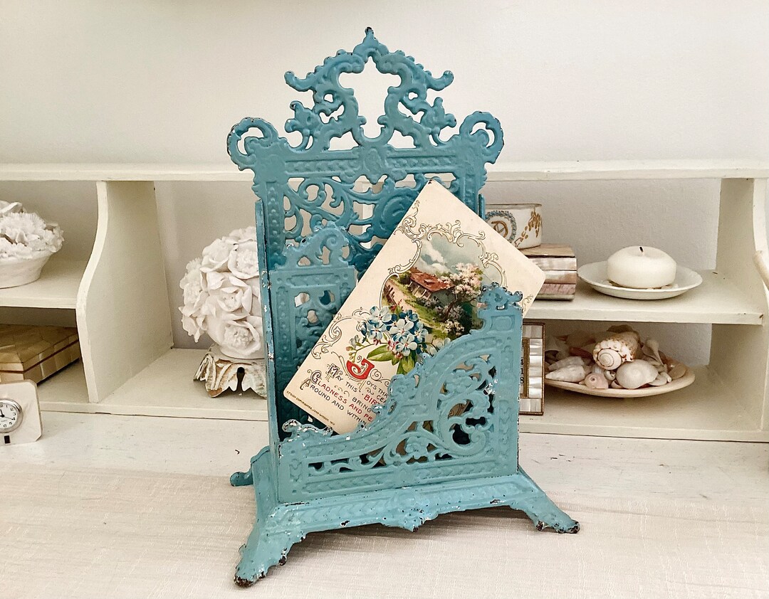 Cast Iron Victorian Filigree Desk Caddy Letter Sorter / - Etsy
