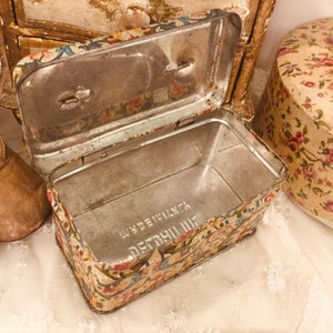 Antique Tin Box - Italian Florentine Design - Tiny Rare - Etsy