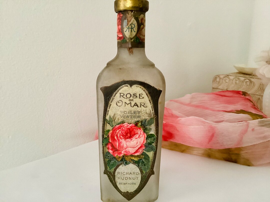 Antique Perfume Bottle, Rose of Omar by Richard Hudnut, Gorgeous Rose ...
