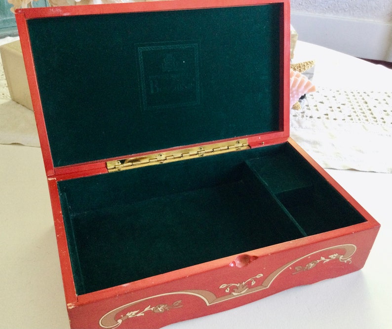 Reuge Music Box 1960's Hand Painted Wooden Musical Vintage - Etsy