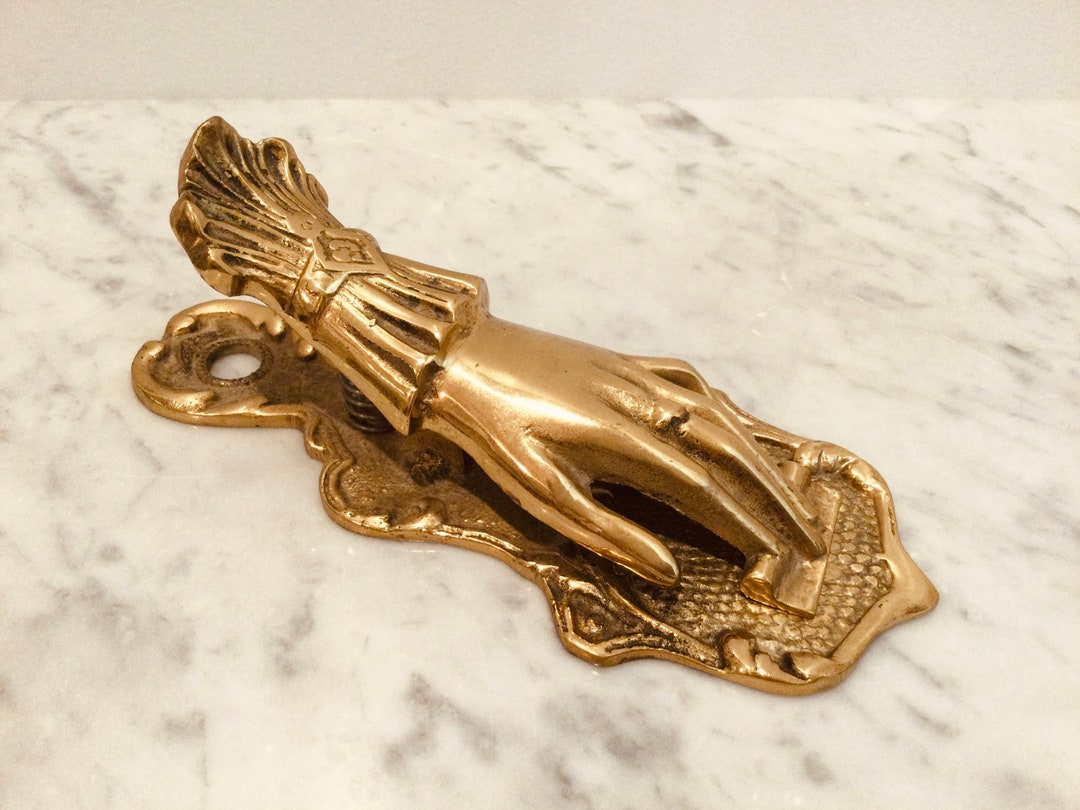 Large Ornate Brass Victorian Hand Clip Note and Receipt Holder - Etsy