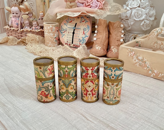 Vintage Italian Florentine Matches in Cylindrical Matchbox - Etsy