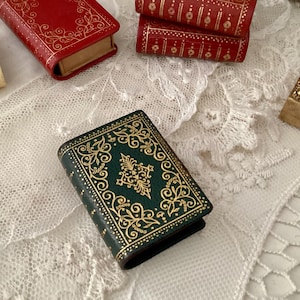 ONE Antique Little Leather Book Shaped Matchbox, Dark Blue, Match ...