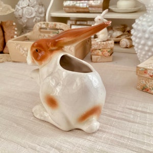 German Bunny Rabbit Planter, Spotted Hare, Easter - Etsy