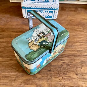 Antique Peter Rabbit Tin Basket - Tin Deco Box - Etsy
