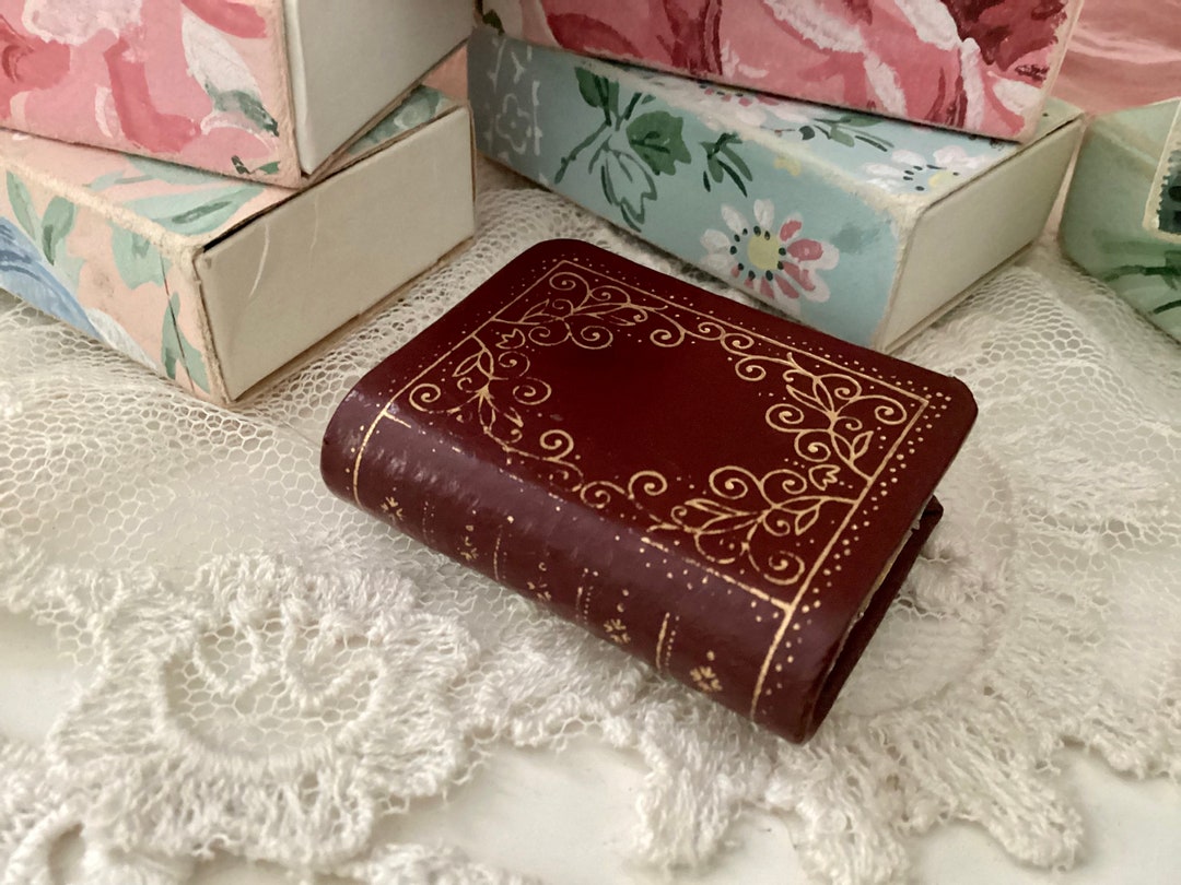 Little Leather Book Shaped Matchbox, Match Holder, Matches - Etsy