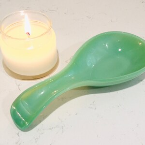 Jadeite Green Glass Spoon Rest, for Kitchen Stove Top - Etsy