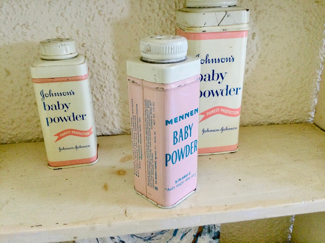 Vintage Powder Mennen Baby Powder in Pink Tin - Etsy