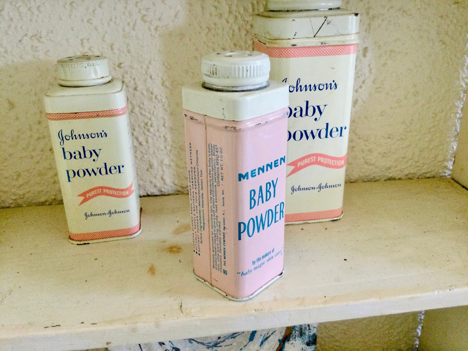 Vintage Powder Mennen Baby Powder in Pink Tin - Etsy