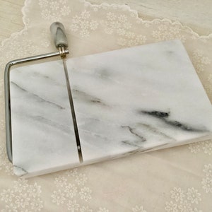 Marble Cheese Cutting Board With Metal Thread Cheese Platter Cheese ...