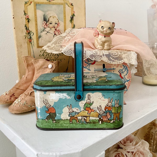 Rabbit Tin - Etsy