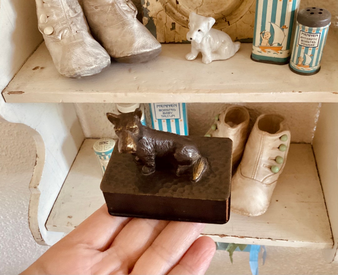 Antique Little Scottie Dog Matchbox Scotty Puppy Match Box - Etsy