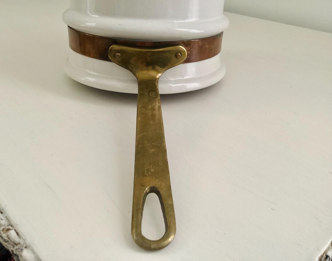 Brass and Copper Ceramic Double Boiler Insert - Etsy