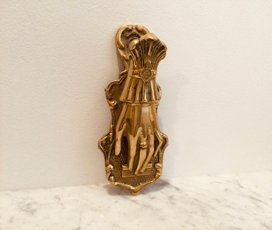 Large Ornate Brass Victorian Hand Clip Note and Receipt Holder - Etsy