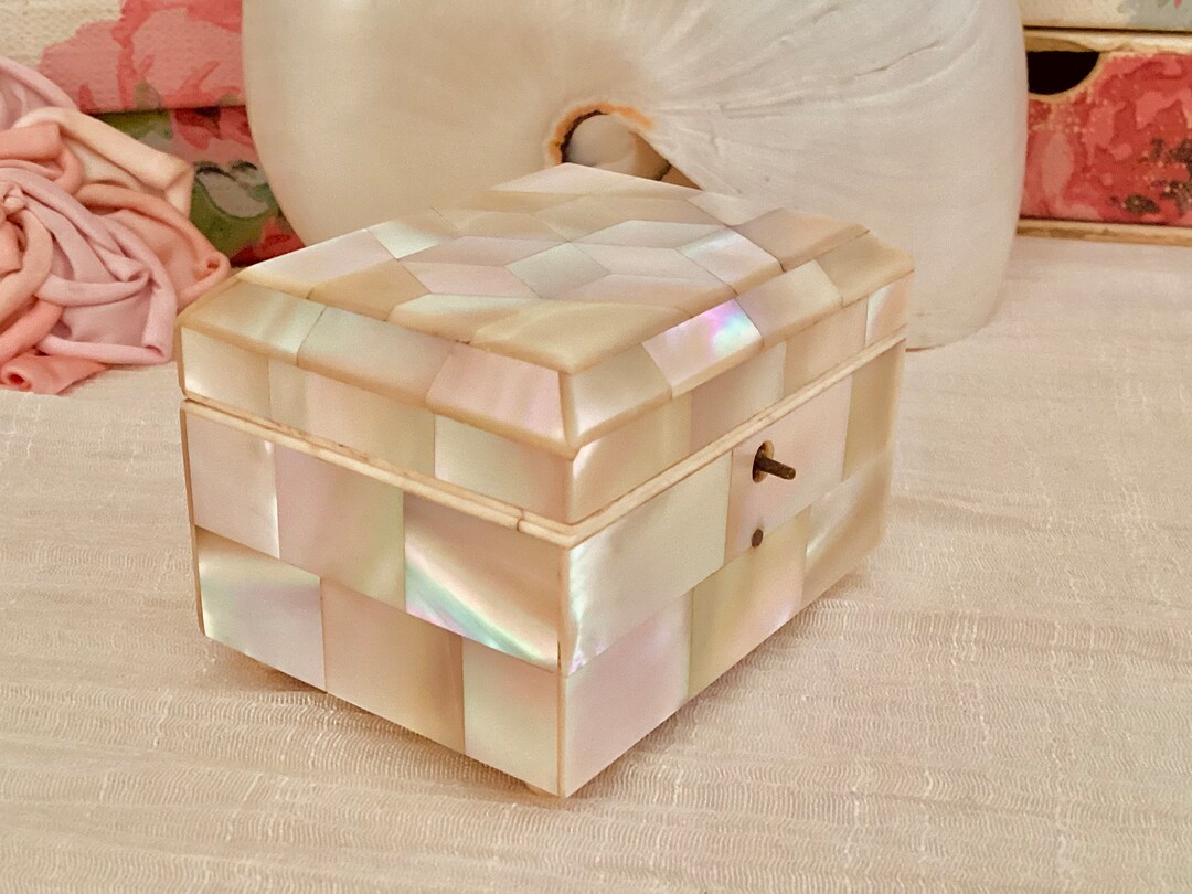 1900s Mother of Pearl Casket Edwardian Trinket Presentation - Etsy